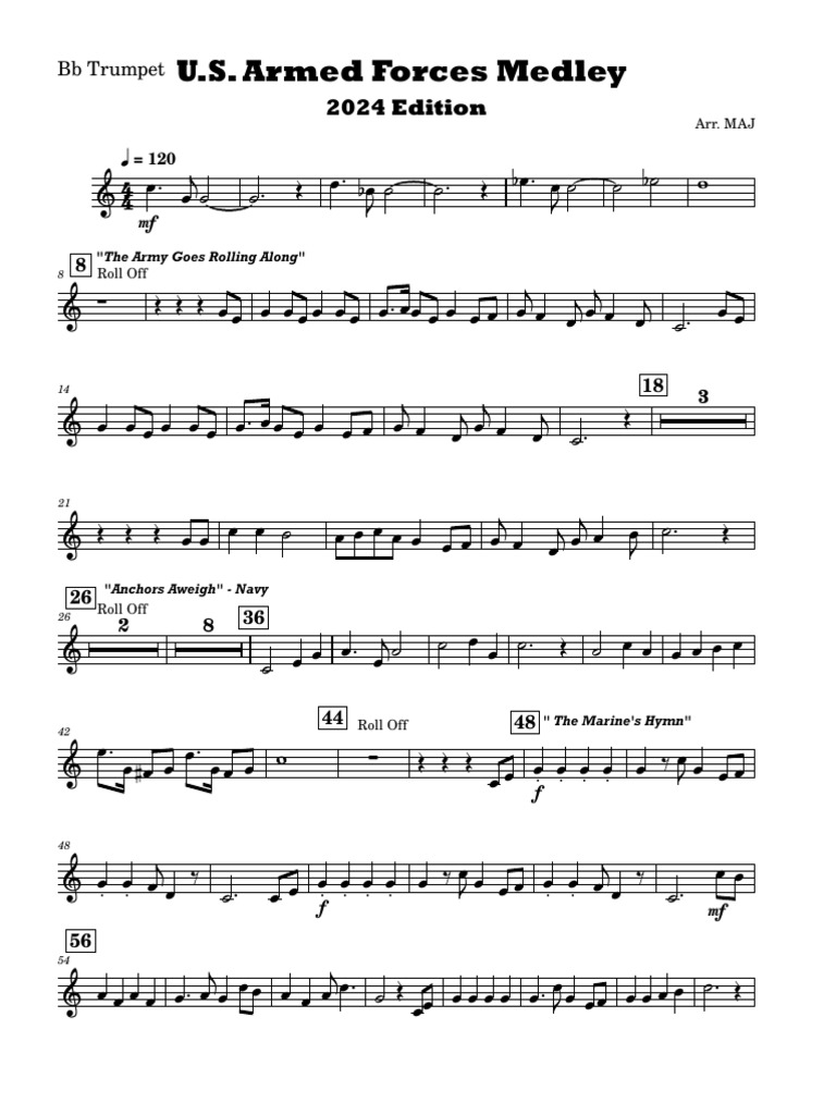 Armed Forces-Bb - Trumpet - 1 | PDF | Military Marches