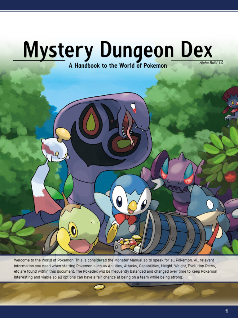 PMD Dex | PDF | Pokémon | Nintendo Franchises
