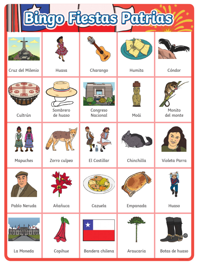 Bingo Cards | PDF | Chile