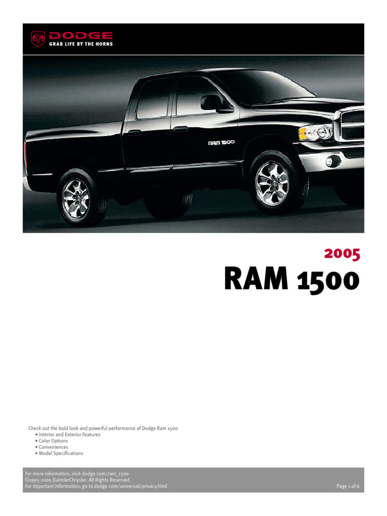 05_2005-Dodge-Ram-1500 | PDF | Vehicles | Wheeled Vehicles