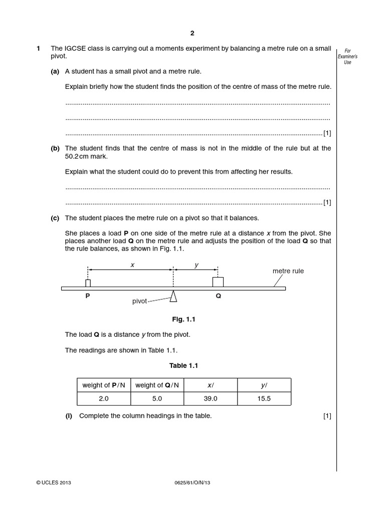 Balancing Experiments Practice | PDF | Metre | Metrology