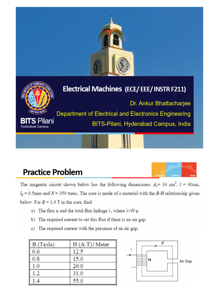 Electrical Machines Lec-2 - AB 07.08.2024 | PDF | Inductance ...