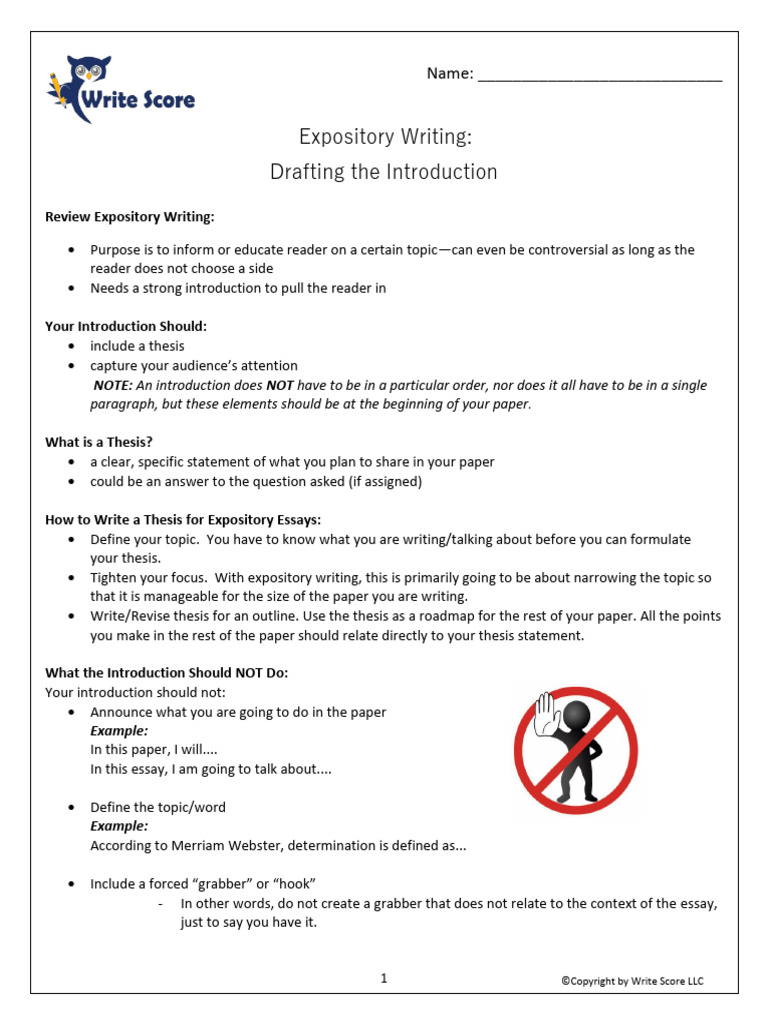 INTERACTIVE Handout - Drafting The Introduction | PDF | Essays