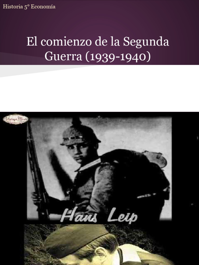 El Comienzo de La Segunda Guerra (1939-1940) | PDF | Alemania nazi ...