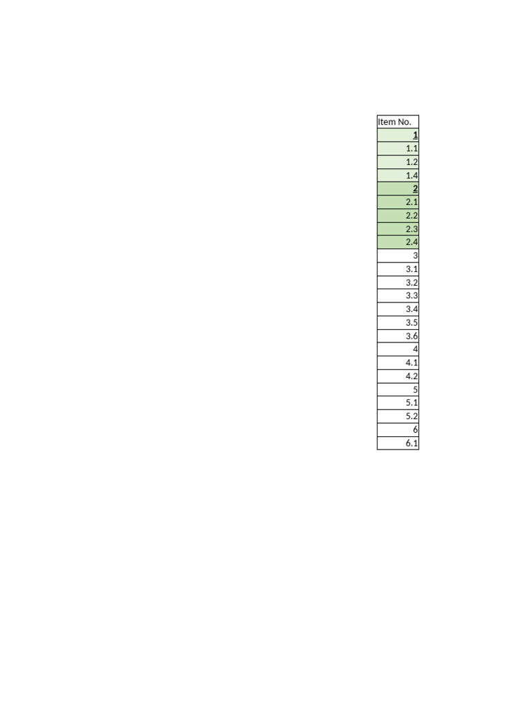 Quantity Sheet | PDF