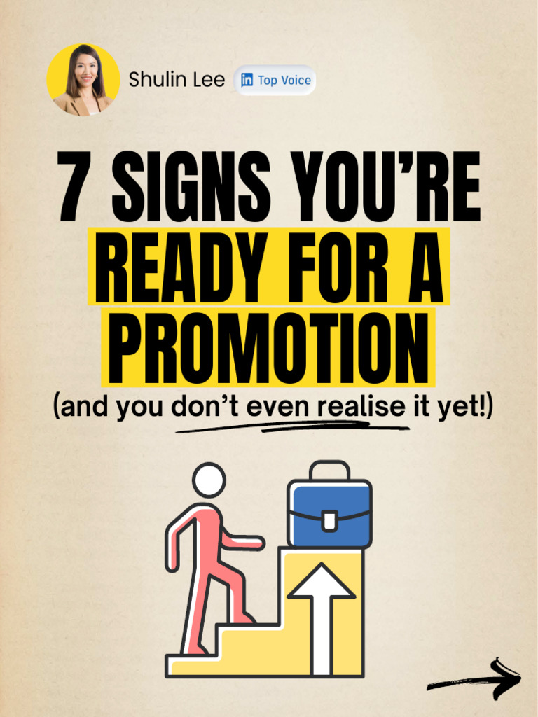 7 Signs You'Re Ready To Step Up! | PDF