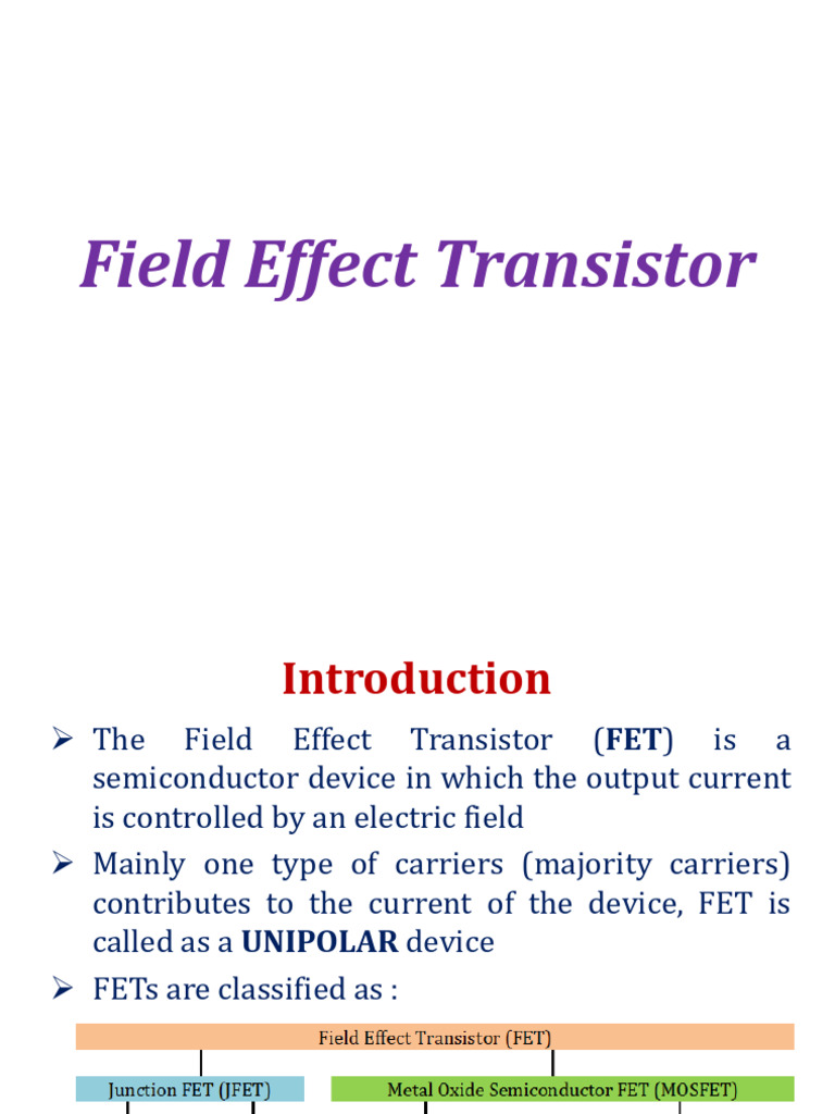 07 Fet | PDF | Field Effect Transistor | Mosfet