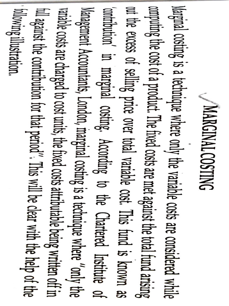 Unit 4 Marginal Costing | PDF | Marketing | Income Statement