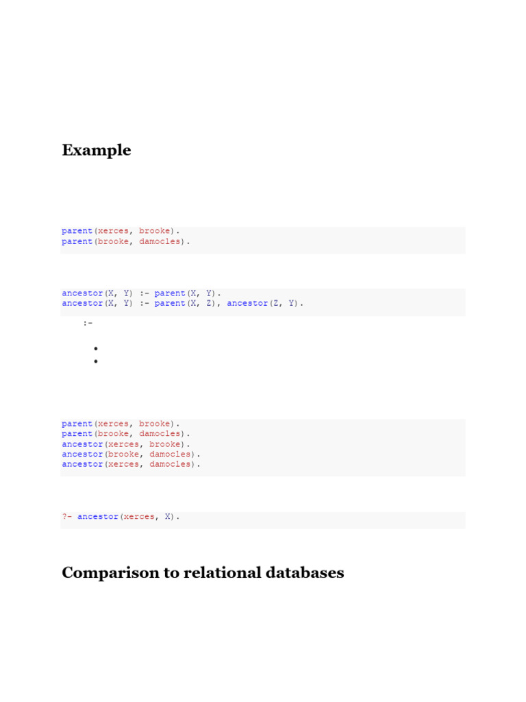 Datalog | PDF | Relational Model | Computing