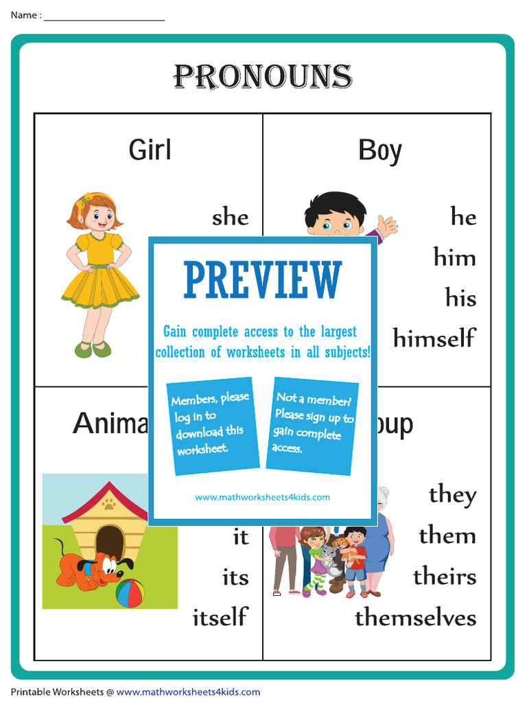 PRONOUNS --IDENTIFY | PDF