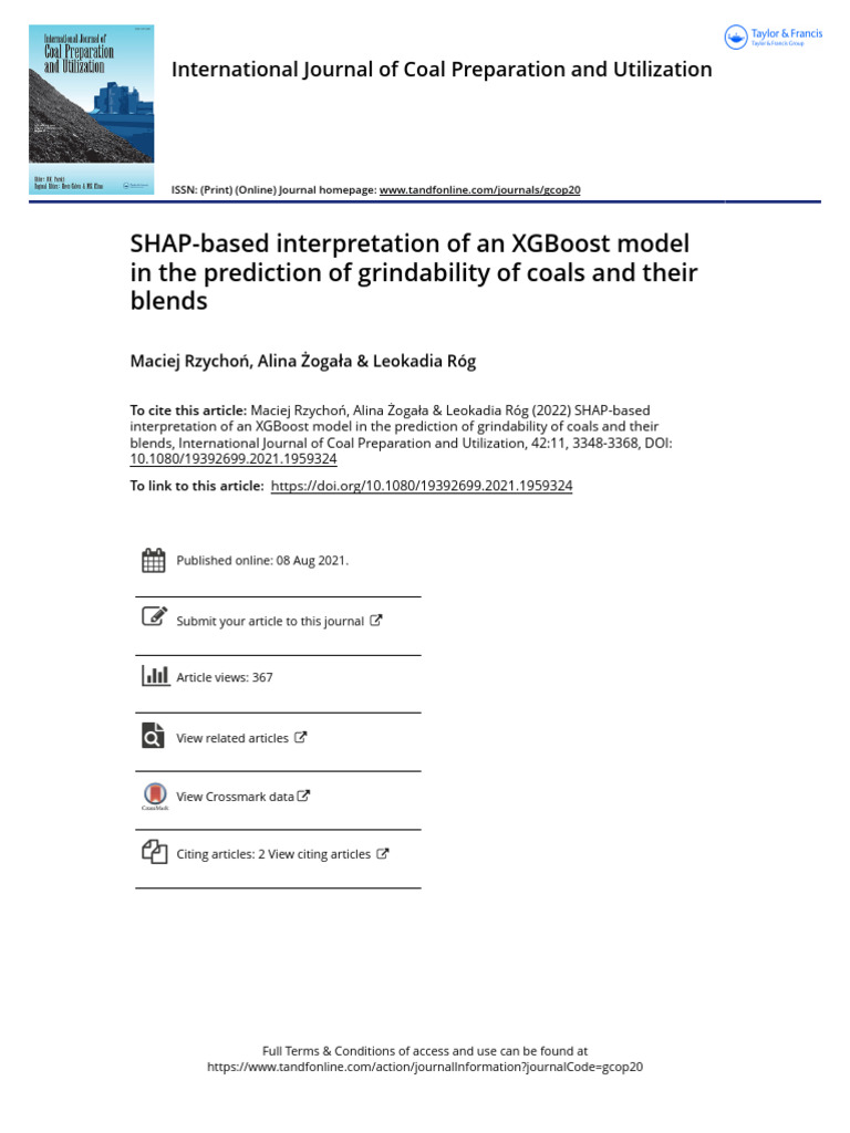 SHAP-based Interpretation of An XGBoost Model in The Prediction of ...