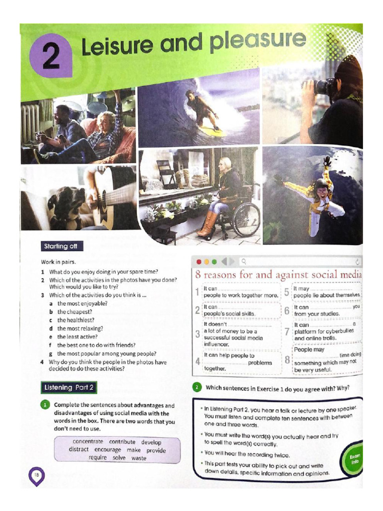 Unit 2 Complete First b2 SB | PDF