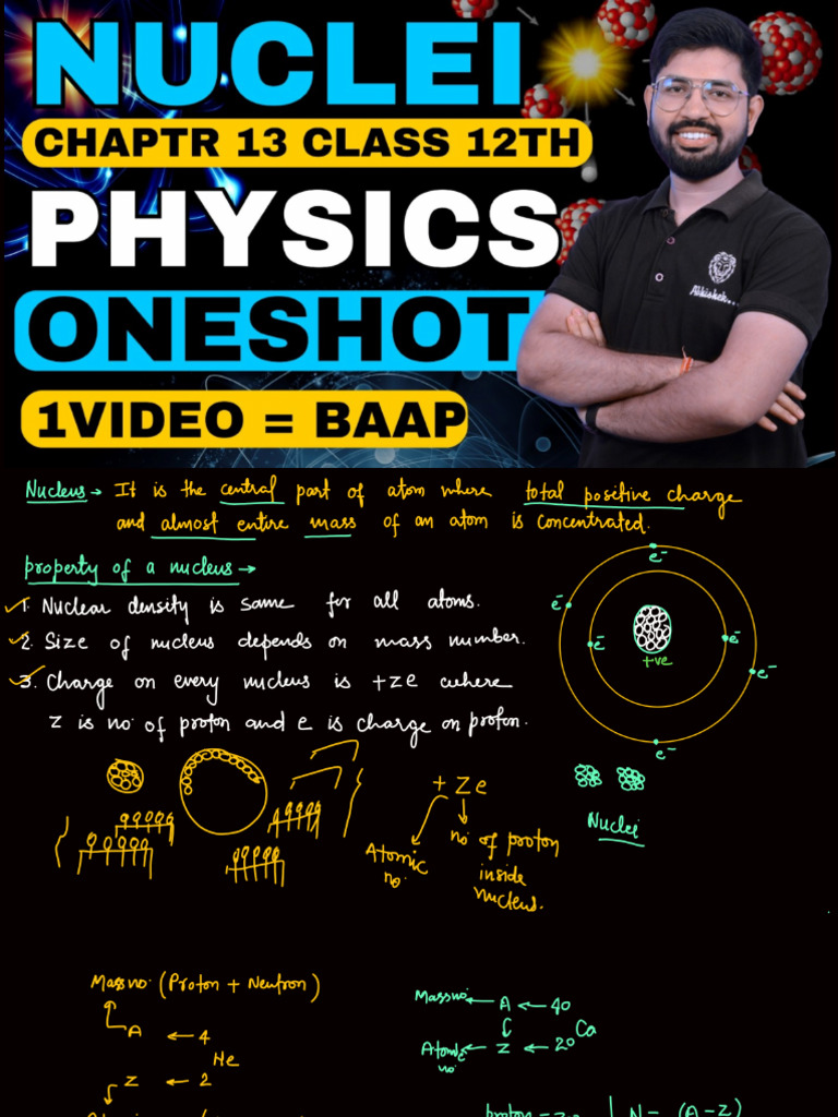 Nuclei Chapter 13 Class 12 | PDF
