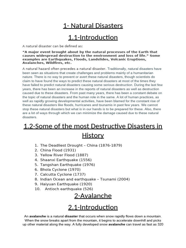 Natural Disasters - Geo HHW | PDF | Natural Disasters | Earth Sciences