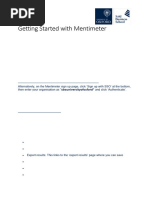 Mentimeter Instructional Guide For Teachers | PDF | Question | Computing