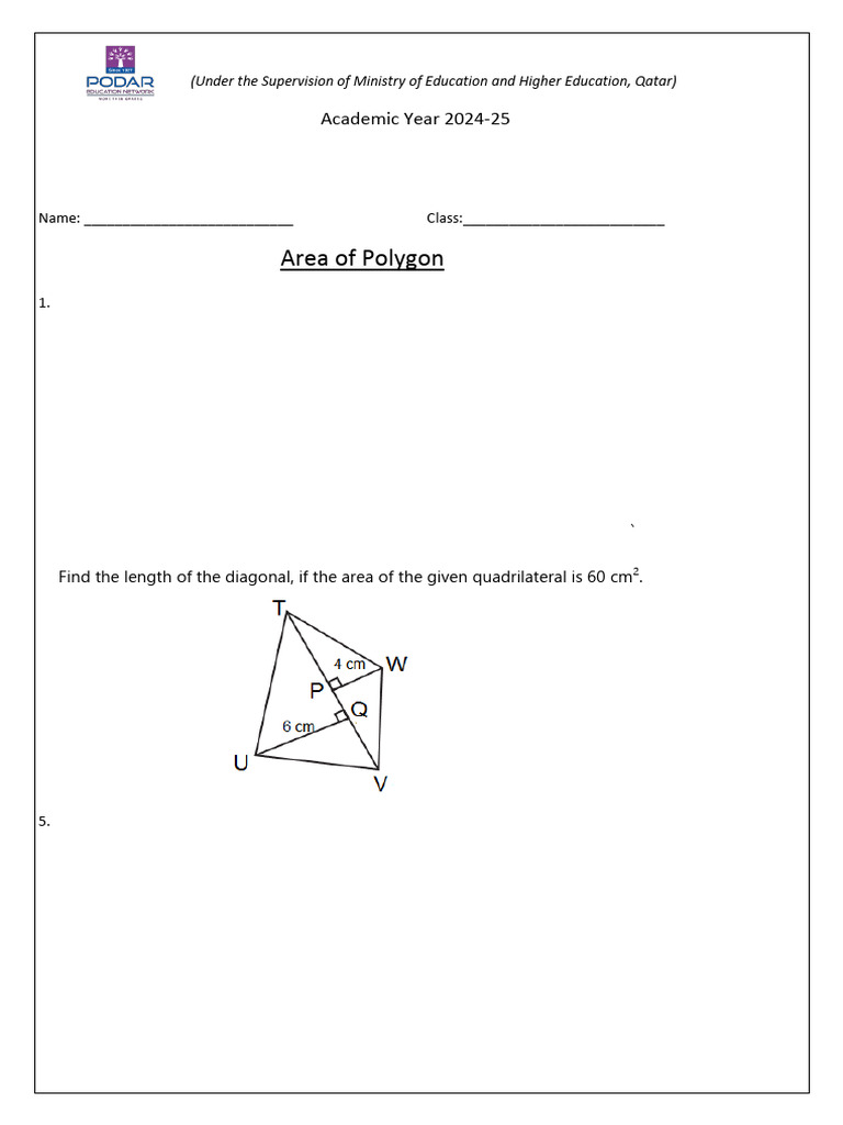 Area of Polygon-Practise Questions | PDF | Career & Growth | Technology ...