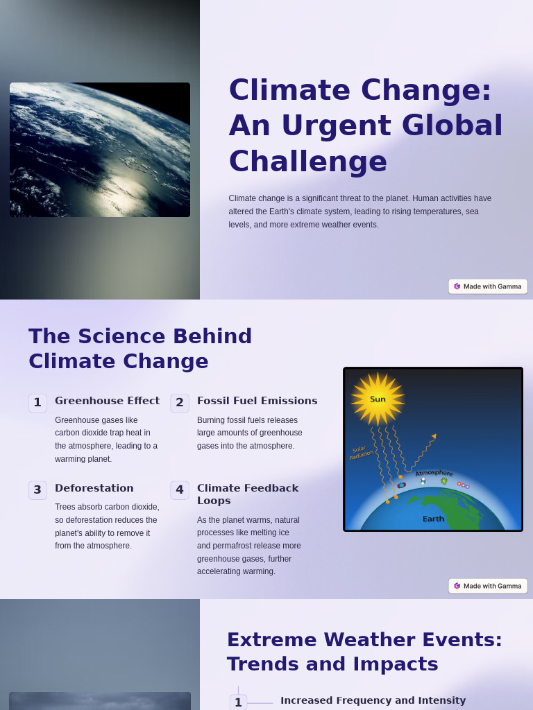 Climate Change An Urgent Global Challenge | PDF | Climate Change ...