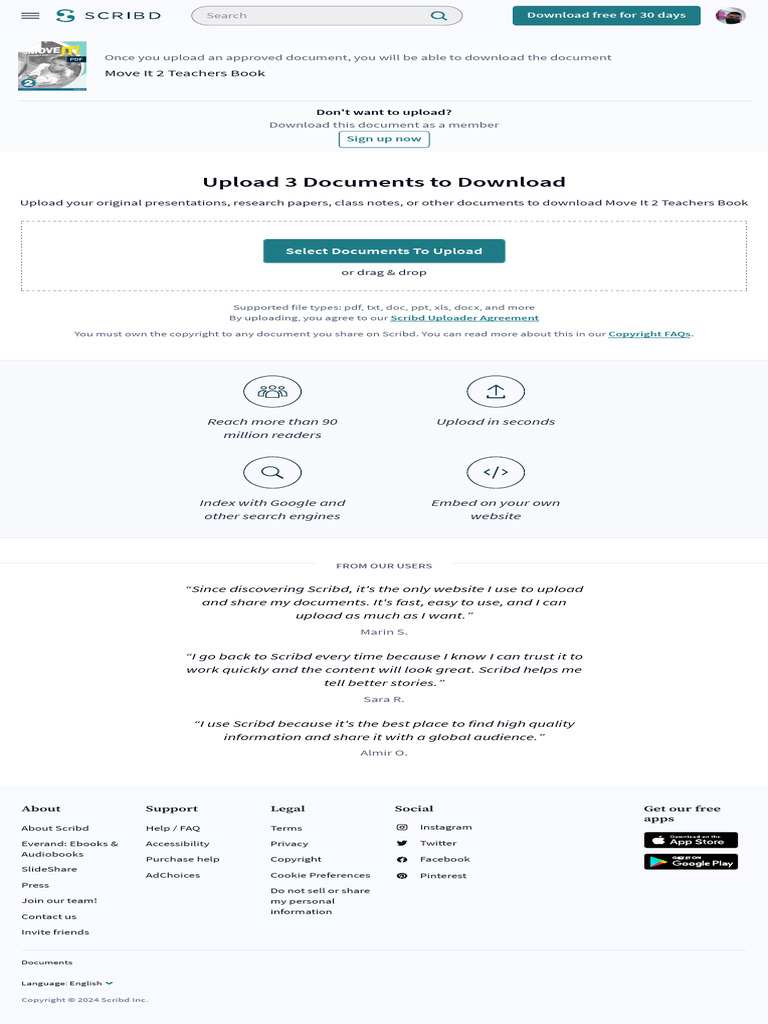 Upload A Document Scribd | PDF | Scribd | Cyberspace