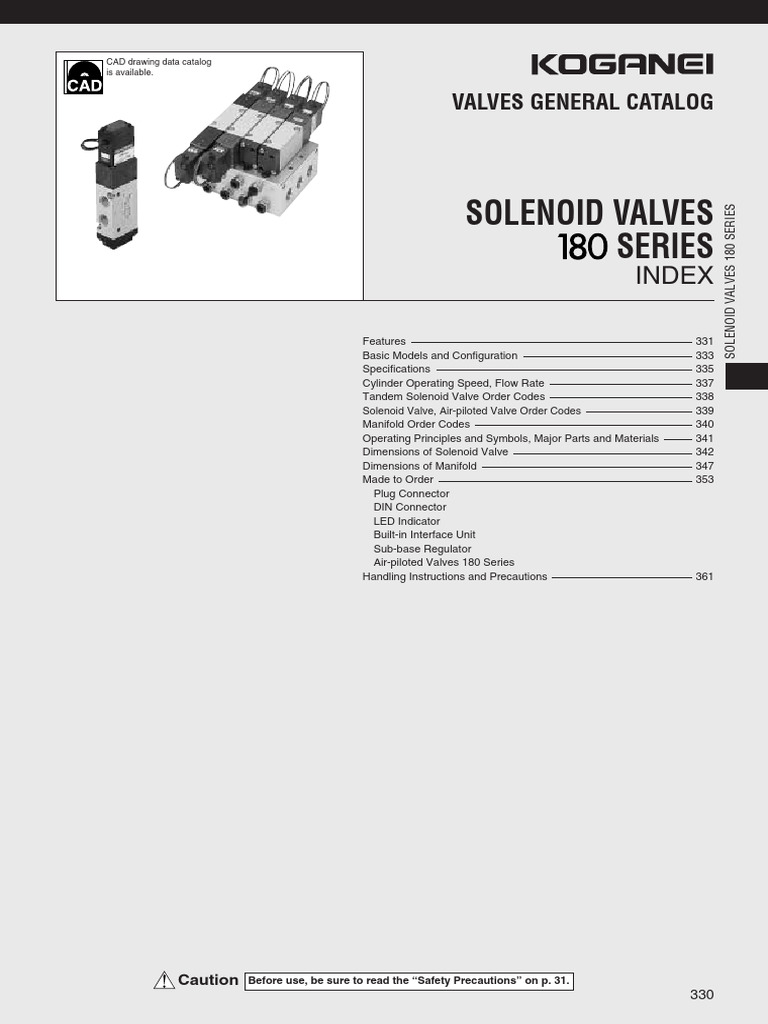 Solenoid Valves Catalog | PDF | Valve | Electrical Connector