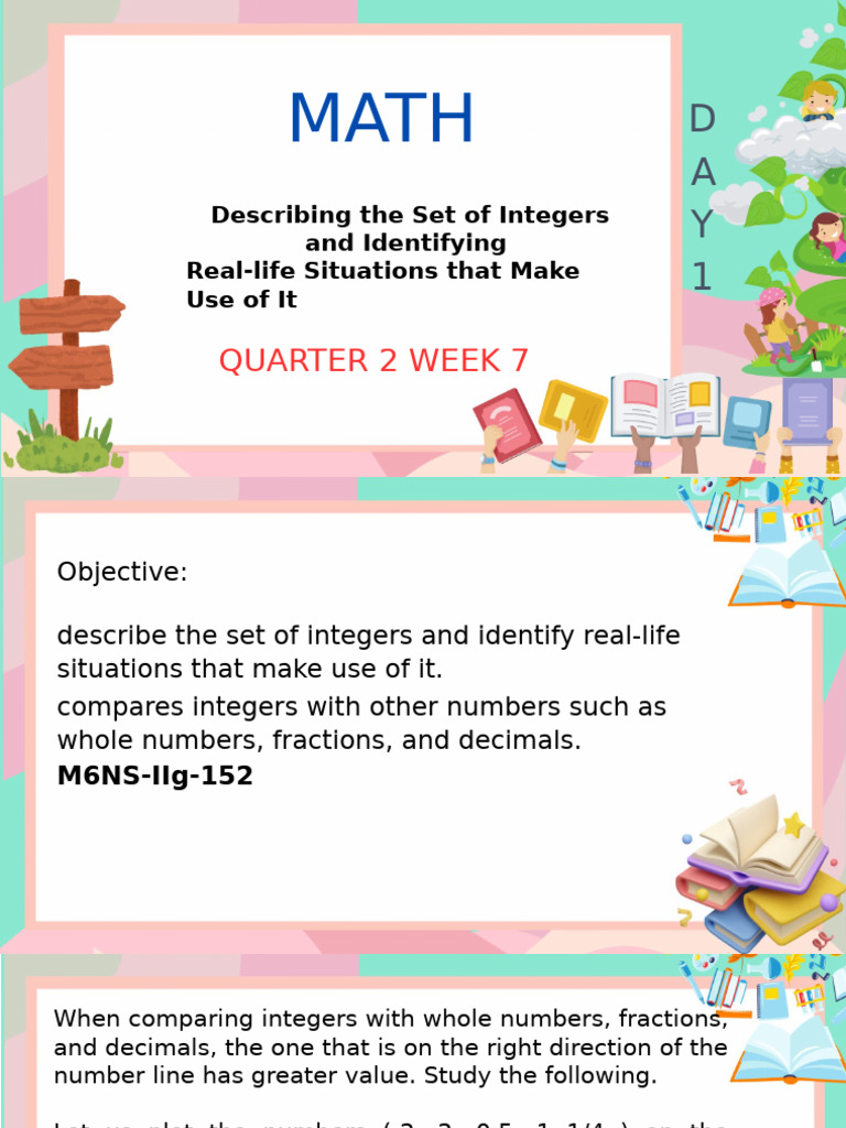 Math6 W7 Q2 | PDF | Numbers | Integer