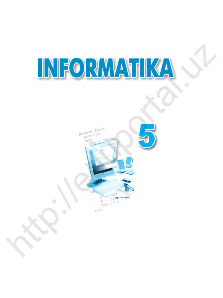 Books Kitob Informatika 5-Sinf | PDF
