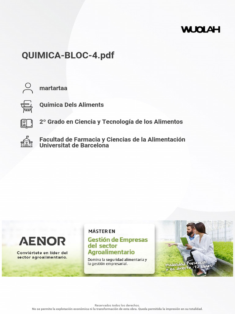 Wuolah Free QUIMICA BLOC 4 | PDF