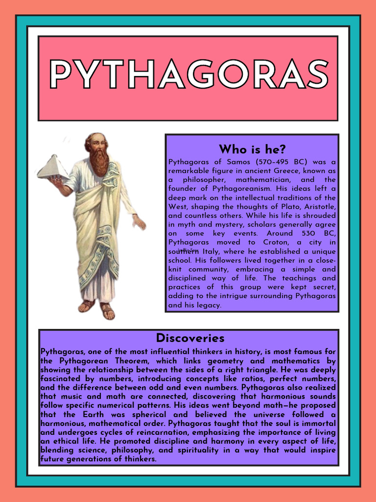 Pythagoras Poster by Juhaa PDF | PDF