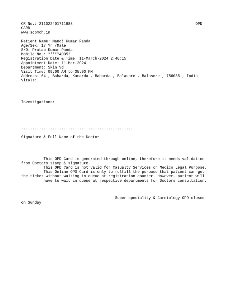 SCB Ticket | PDF