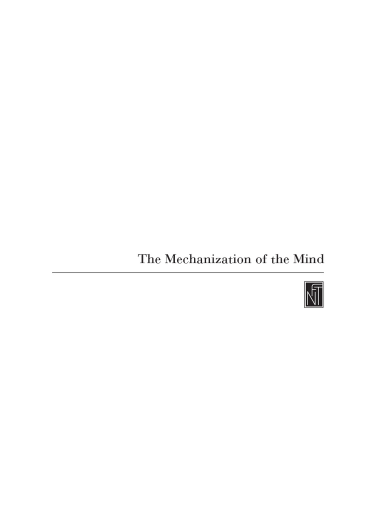 Dokumen - Pub - The Mechanization of The Mind On The Origins of ...