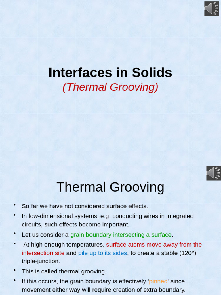 Interfaces in Solids - Lec-6 | PDF | Technology & Engineering