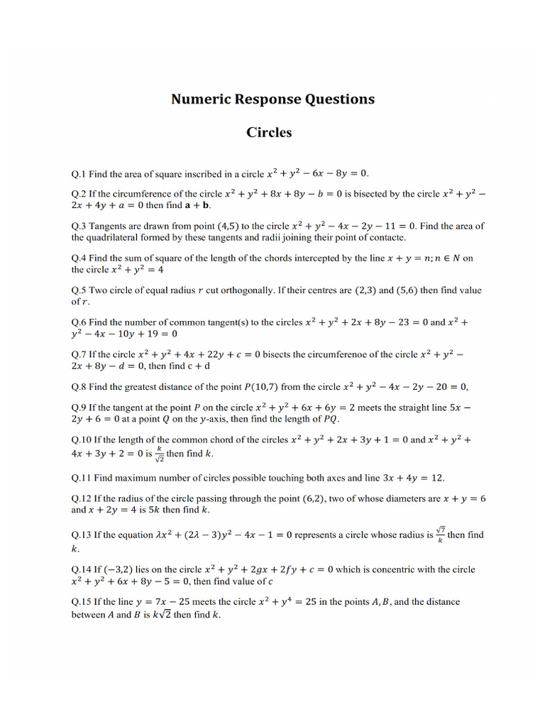 Circle Numerical Pdf 1021