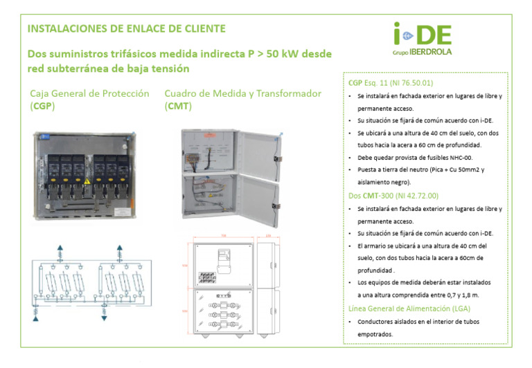 18.RSBT 2xtrifásicos Medida Indirecta Desde 50kW CGP y CMT-300 | PDF