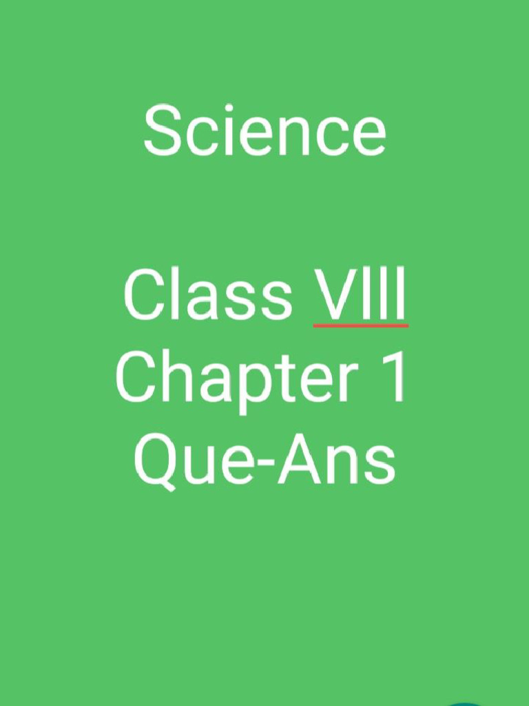 Class 8 Science Chapter 8 CBSE | PDF