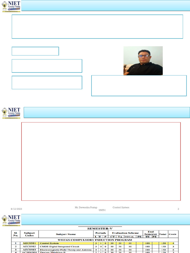 Unit I Control System Pdf Feedback Control Theory