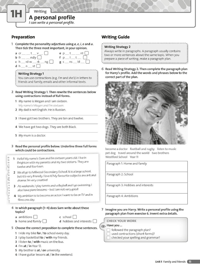 Personal Profile Eng 1 | PDF