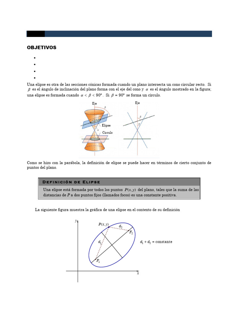 7 2-Elipses | PDF | Elipse | Geometría analítica
