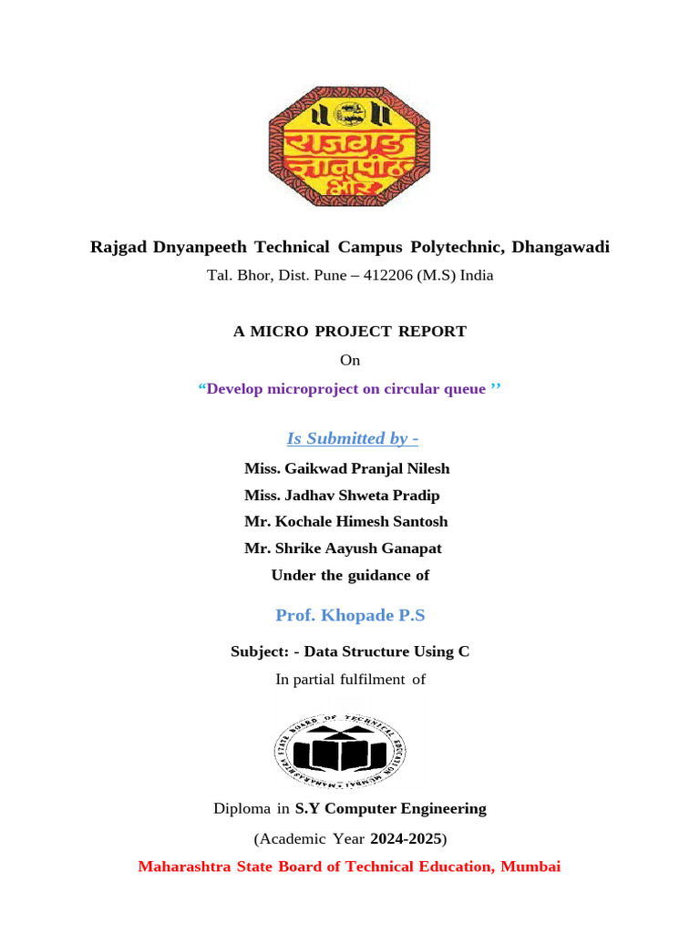 Dsu Microproject | PDF | Queue (Abstract Data Type) | Software Engineering Dsu Microproject | PDF | Queue (Abstract Data Type) | Software Engineering