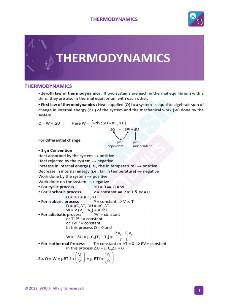 Thermodynamics - Handbook | PDF | Heat | Thermodynamic Properties
