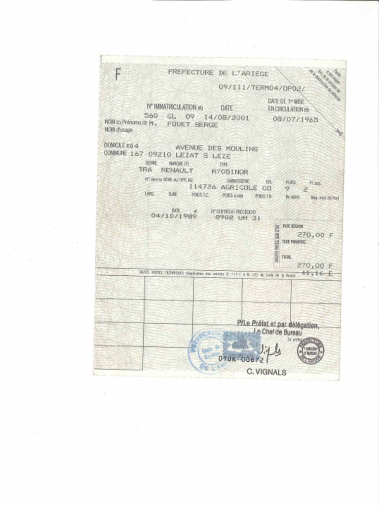 Renault R7050 Normal 2e | PDF