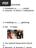 Form 1 Heritage Studies Exam Paper | PDF | Zimbabwe