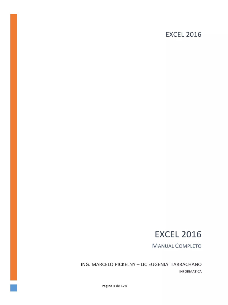 Excel 2016 | PDF
