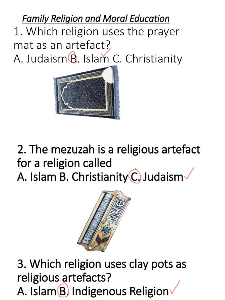 Family Religion and Moral Education Quiz | PDF | Abrahamic Religions