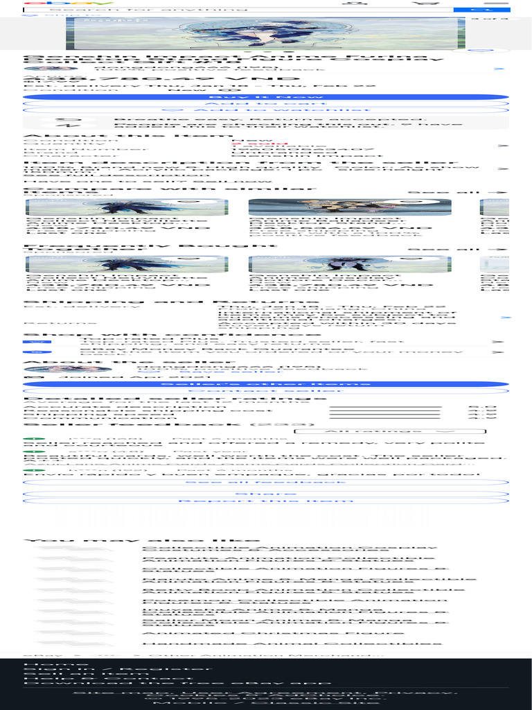 Genshin Impact Anime Furina Desktop Stand Figure | PDF
