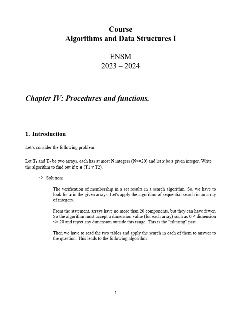 04. Procedures and functions | PDF | Parameter (Computer Programming ...