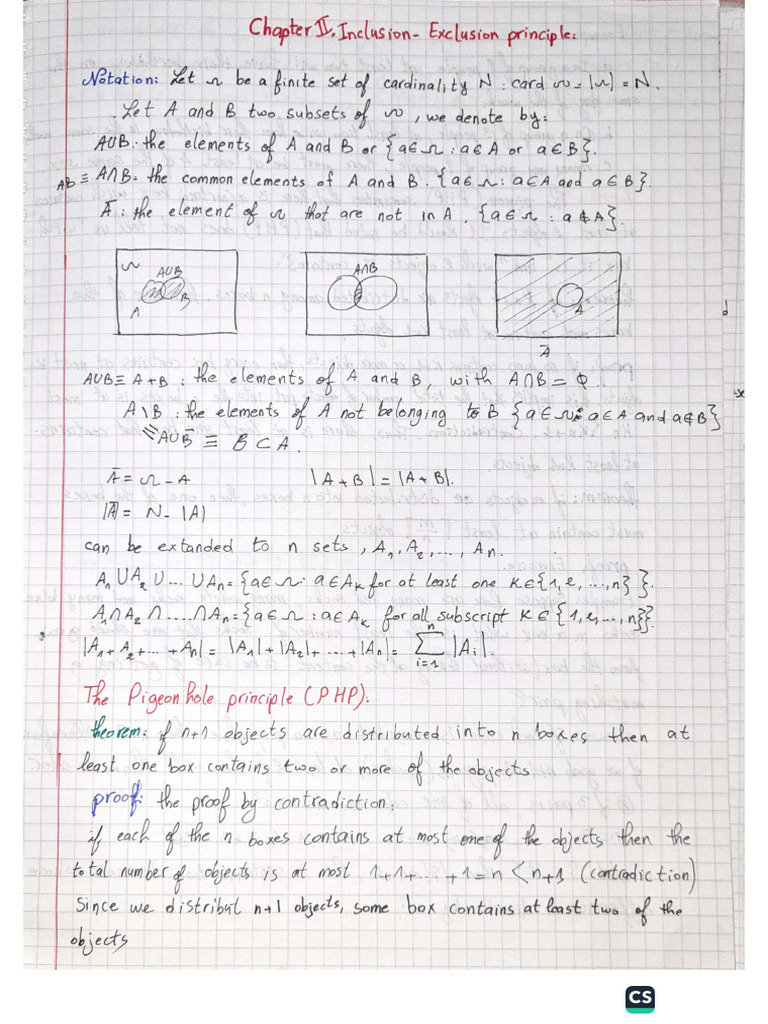 Inclusion Exclusion Principle | PDF