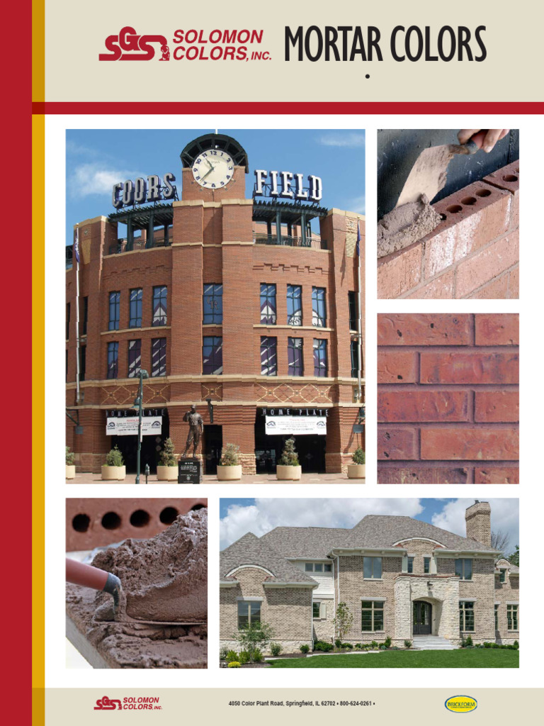 SGS Mortar-Color-Card | PDF | Mortar (Masonry) | Cement