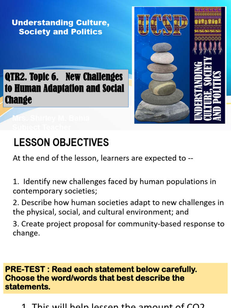 POWERPOINT-UCSP Q2 6 Contemporary-Issues | PDF | Climate Change ...