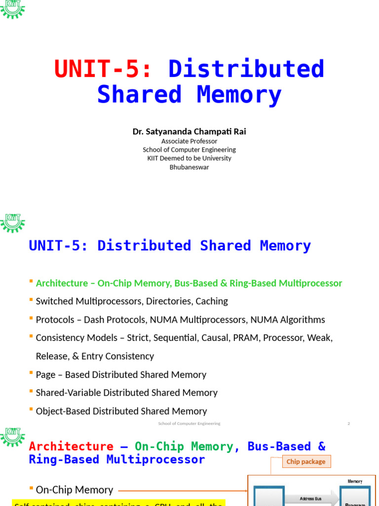 Unit 5 DOS SCR | PDF | Central Processing Unit | Parallel Computing