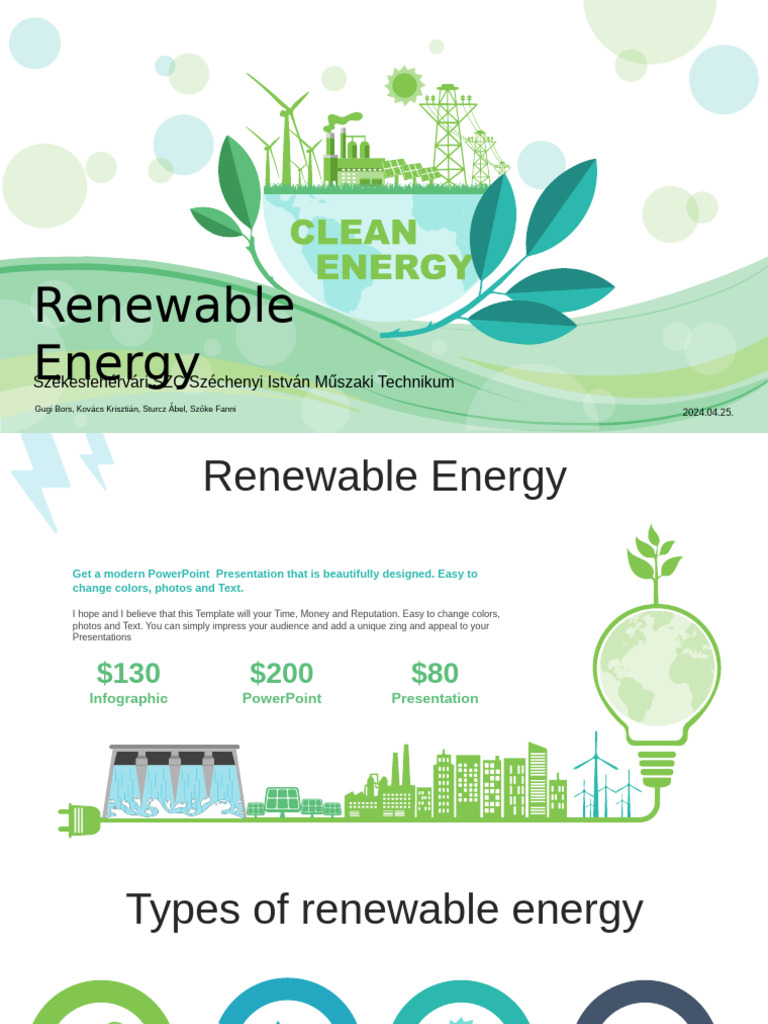 Clean Energy PowerPoint Templates | PDF | Solar Power | Microsoft Power ...
