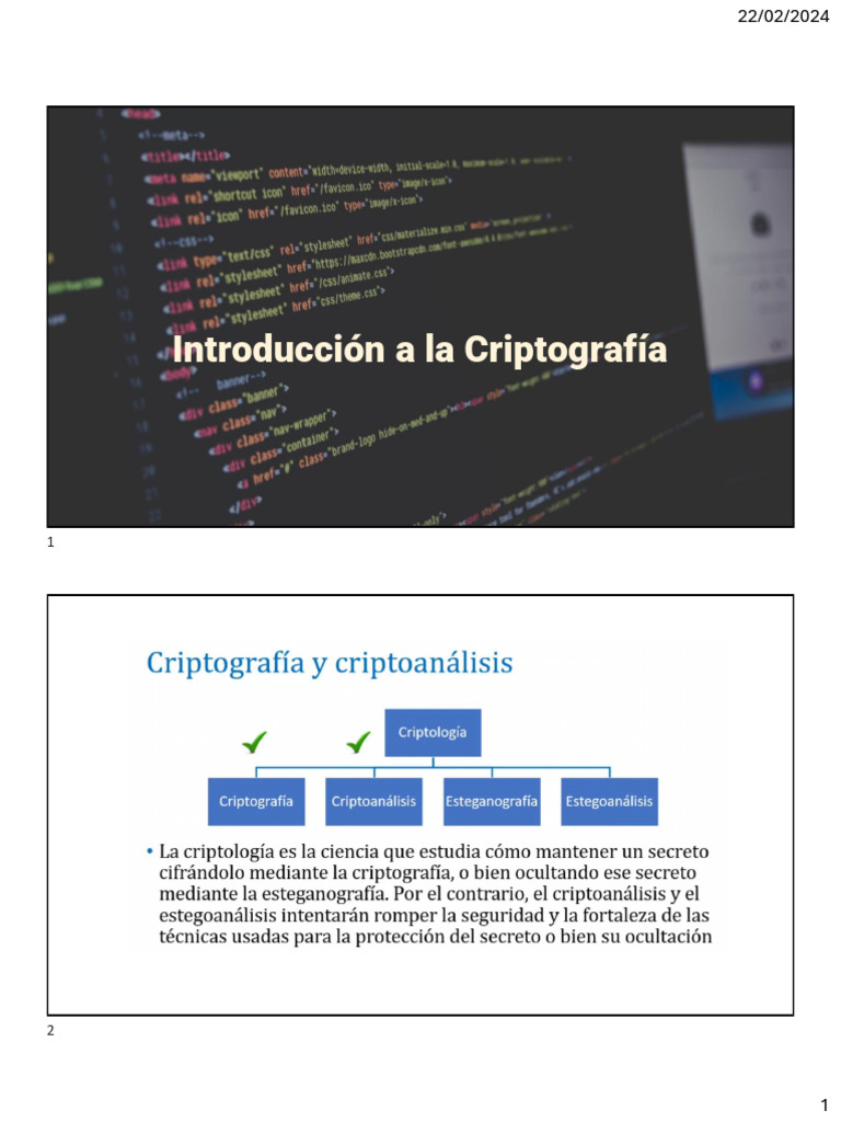 Introducción a la Criptografía: Escítala | PDF